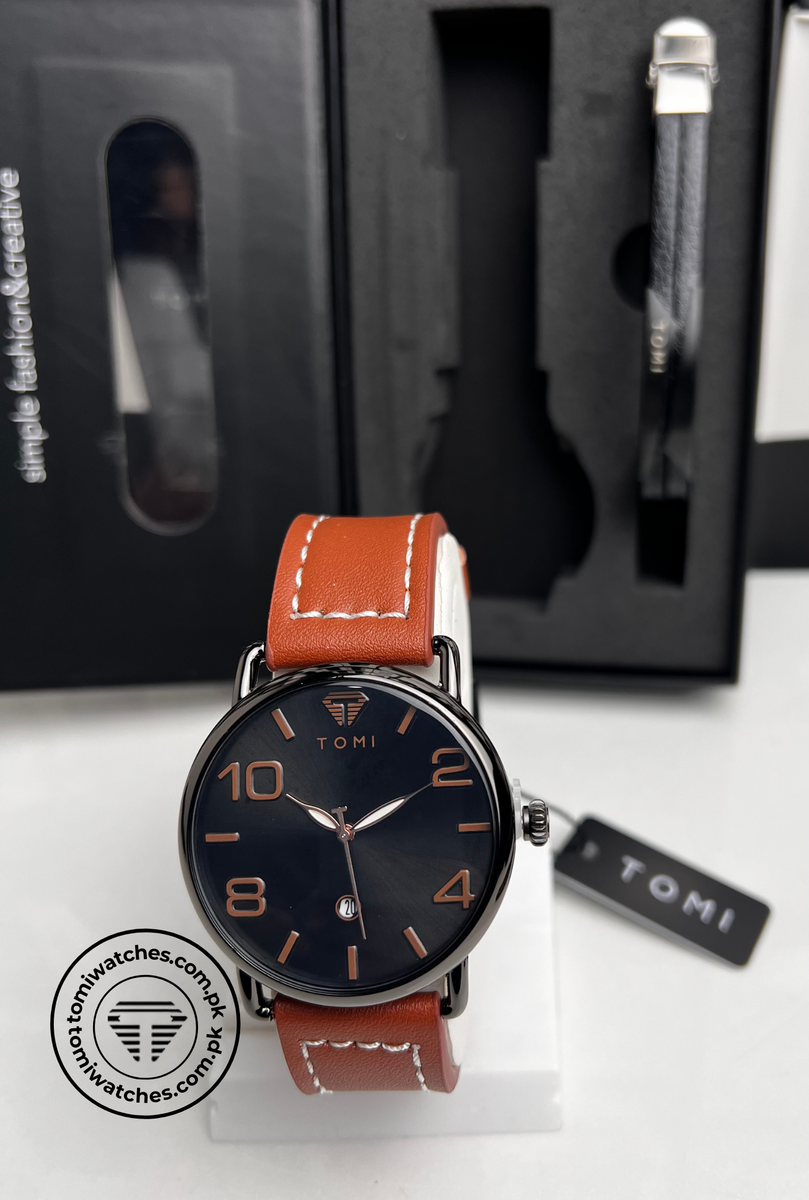 TOMI T-035 Men's Watch & Bracelet Gift Set in Pakistan – Tomi Watches